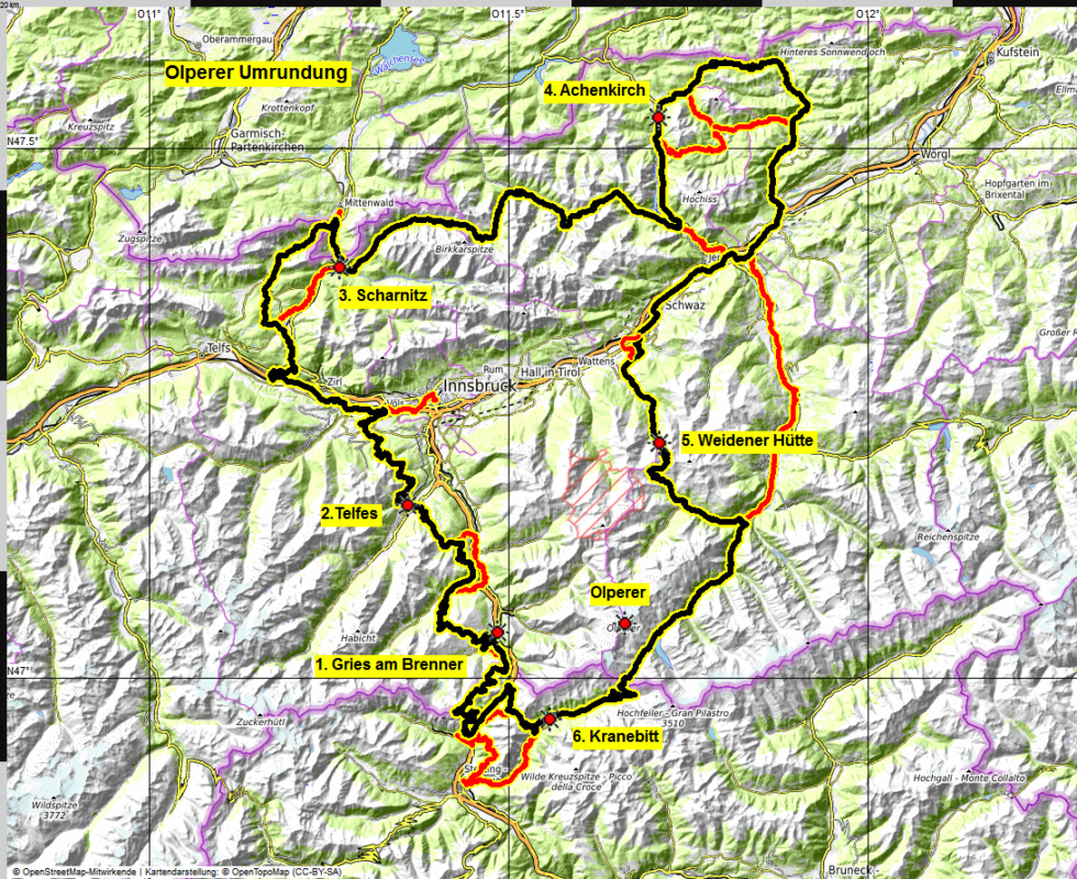 Große Olperer-Umrundung - transalp.info